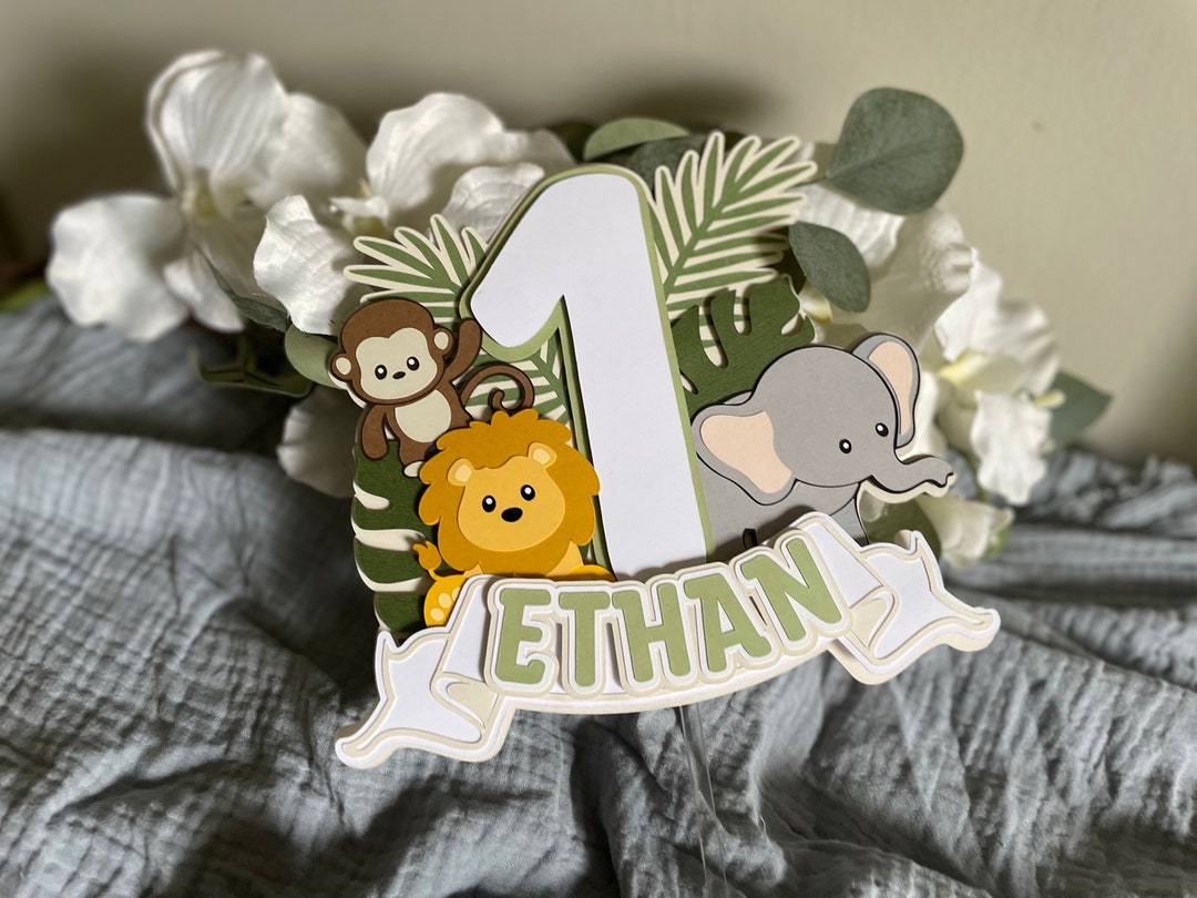 Safari Cake Topper | Wild One Cake Topper | Two Wild Cake Topper ...