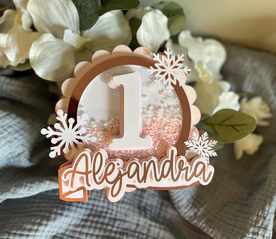 Winter Onderland Cake Topper | Winter Onderland Birthday | Winter 1st ...