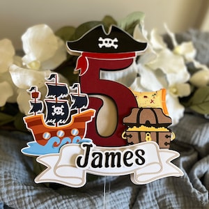 Pirate Cake Topper| Pirates Topper | Pirate Birthday| Cake Topper ...