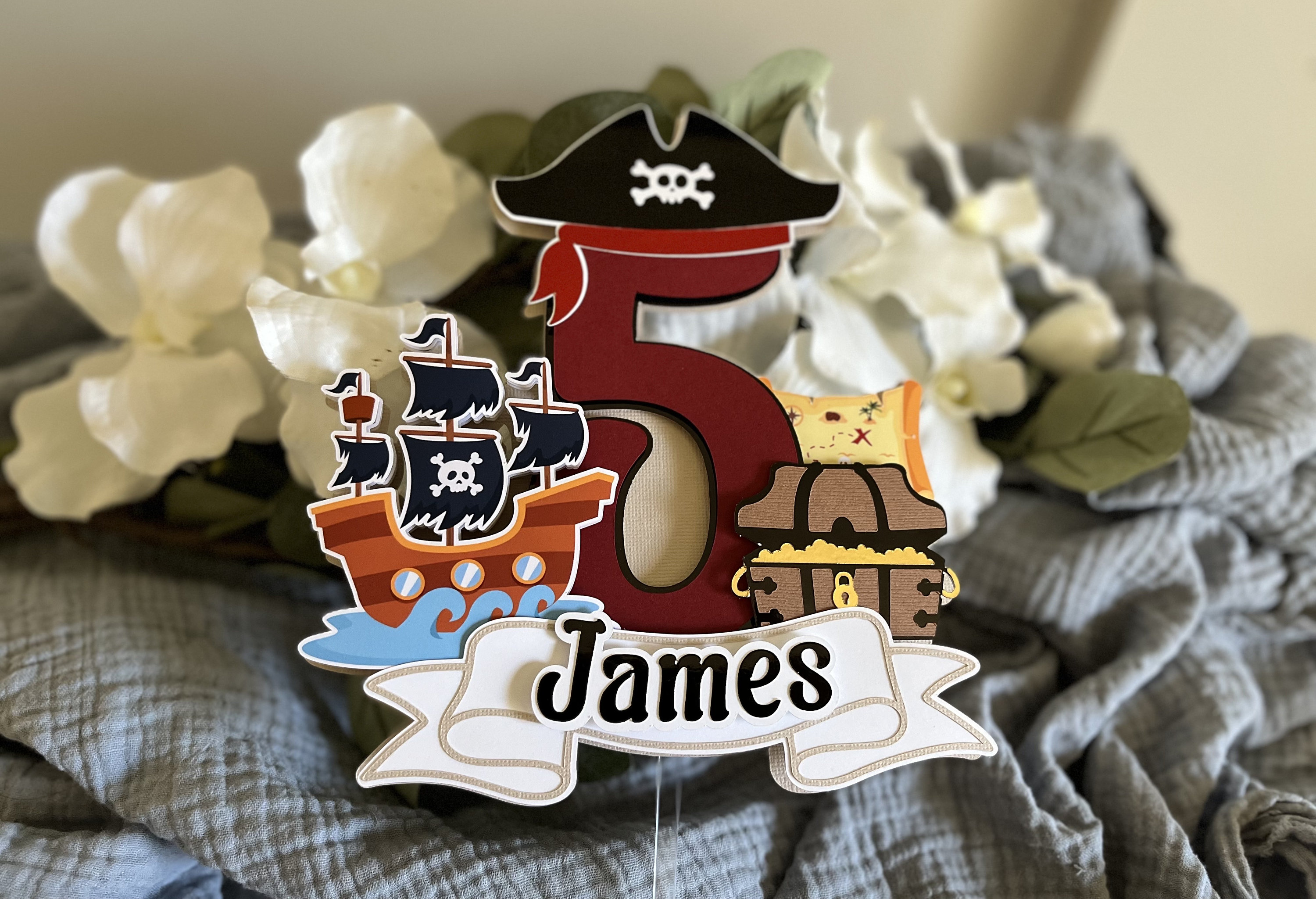Pirate Cake Topper| Pirates Topper | Pirate Birthday| Cake Topper ...