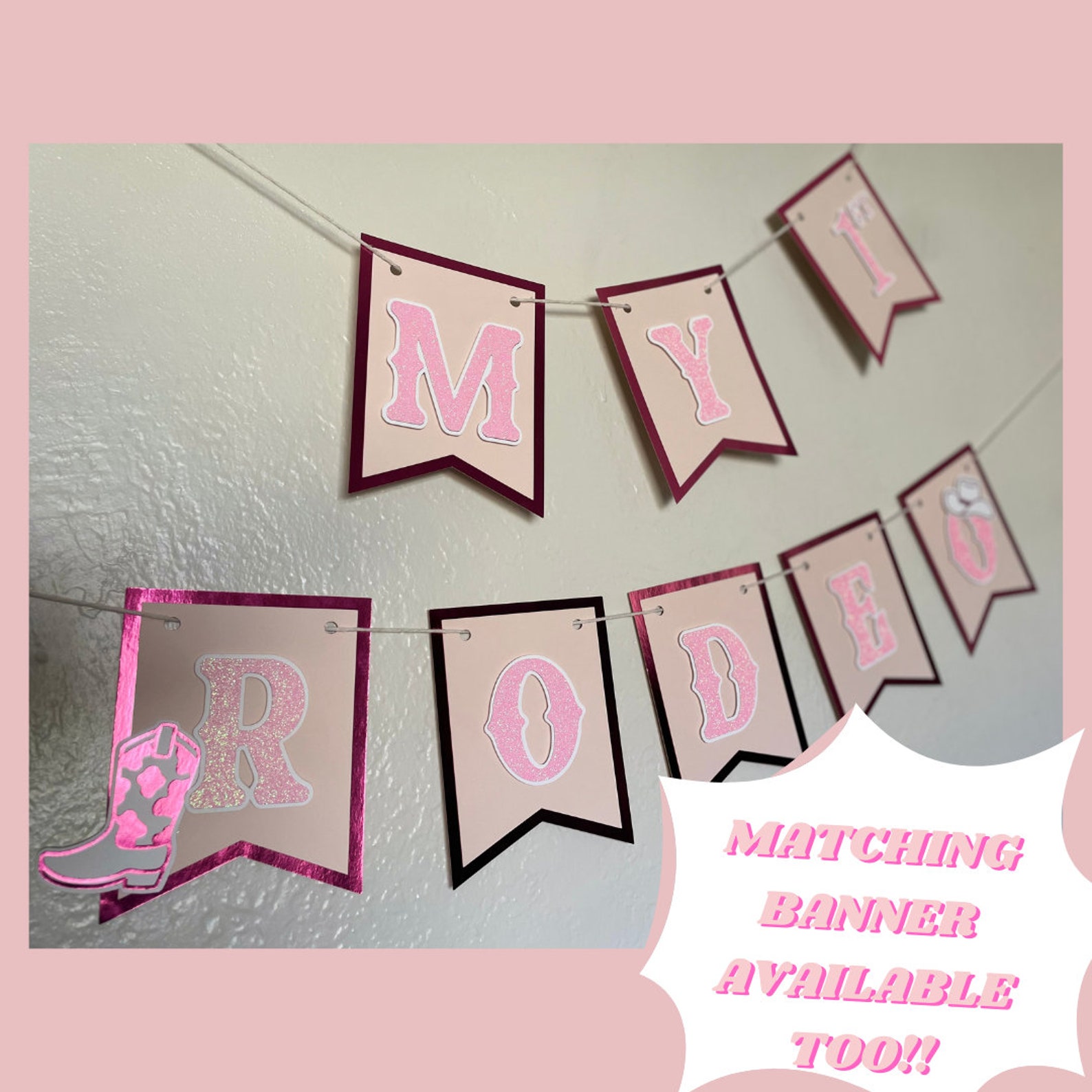 Rodeo Cake Topper My First Rodeo Cake Topper Birthday Cake Topper Cake ...