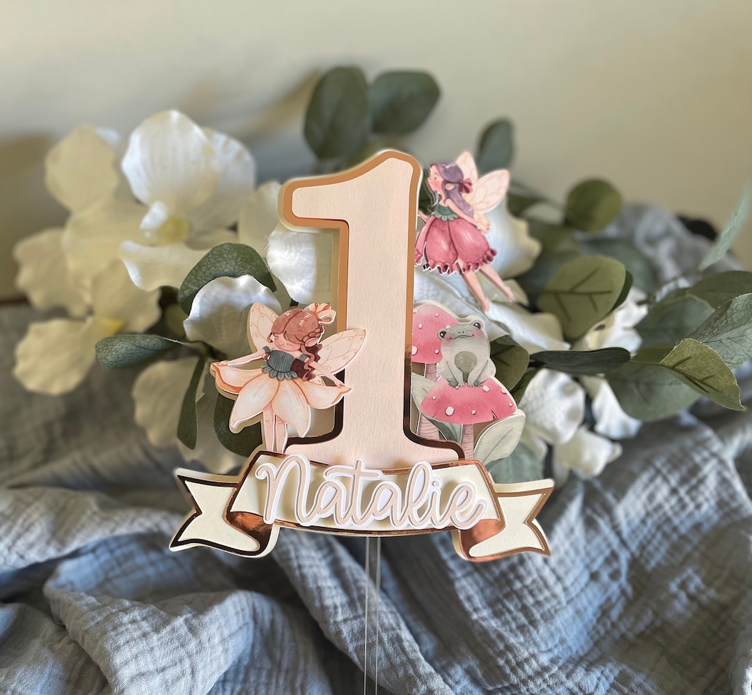 Fairy Cake Topper | Fairy First Birthday Cake Topper| Fairy Birthday ...