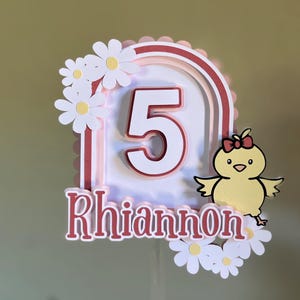 Chick Cake Topper| Our Chick is Cake Topper| Chicken Cake Topper ...