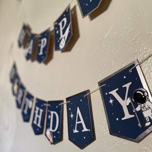 Space Birthday Banner| Space Theme Birthday| Birthday Banner Space ...