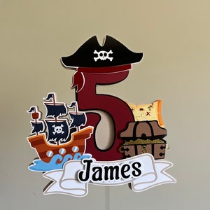 Pirate Cake Topper| Pirates Topper | Pirate Birthday| Cake Topper ...