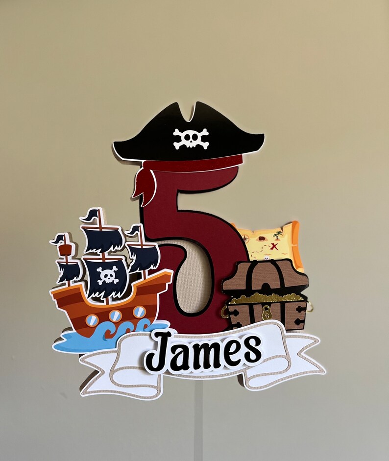Pirate Cake Topper| Pirates Topper | Pirate Birthday| Cake Topper ...