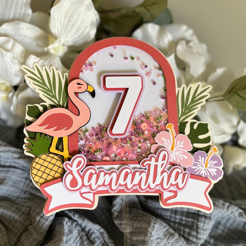 Flamingo Cake Topper - Etsy