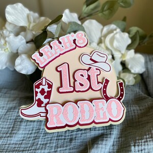 Rodeo Cake Topper | My First Rodeo Cake Topper| Birthday Cake Topper ...