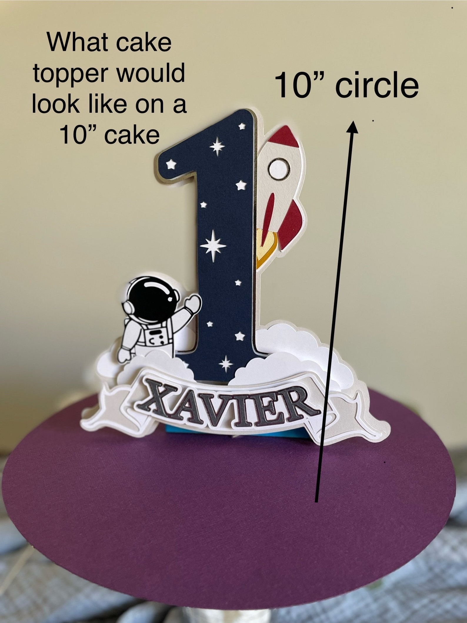 Space Cake Topper | First Trip Around the Sun| Space Cake Topper | Cake ...