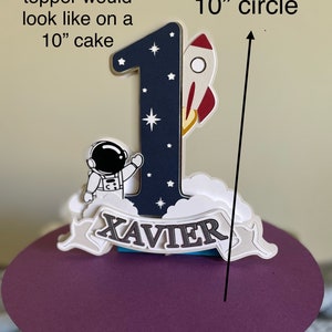 Space Cake Topper | First Trip Around the Sun| Space Cake Topper | Cake ...