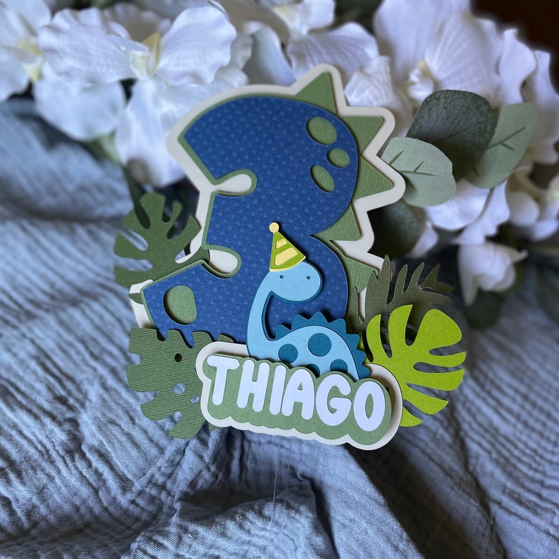 Dino Cake Topper - Etsy