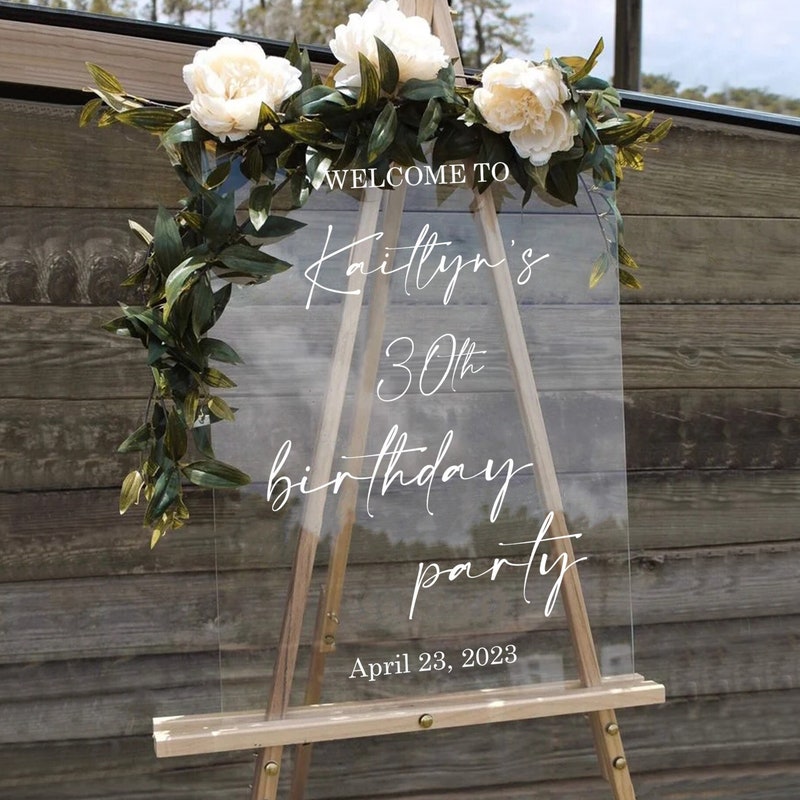 Birthday Party Sign - Etsy