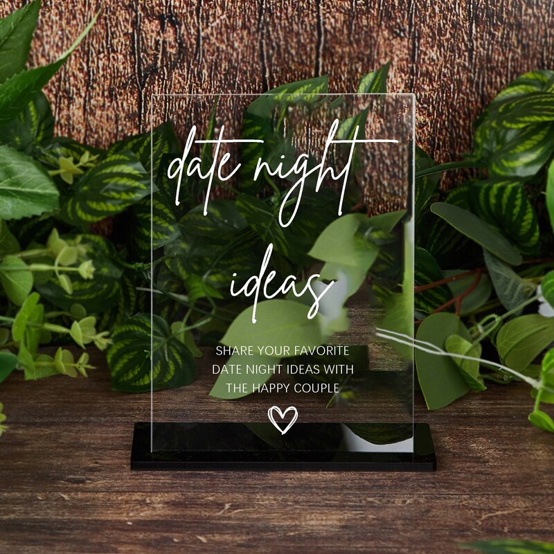Date Night Ideas Sign - Etsy