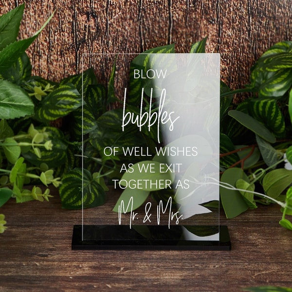 Wedding Bubble Sign - Etsy