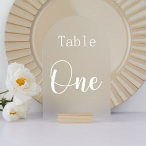 Table Numbers Sign With Standsarch Table Numberswedding - Etsy