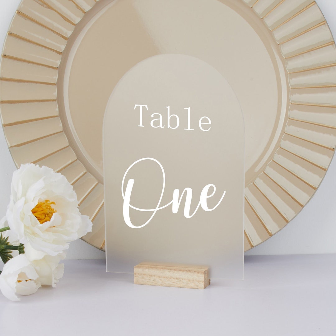 Table Numbers Sign With Standsarch Table Numberswedding - Etsy