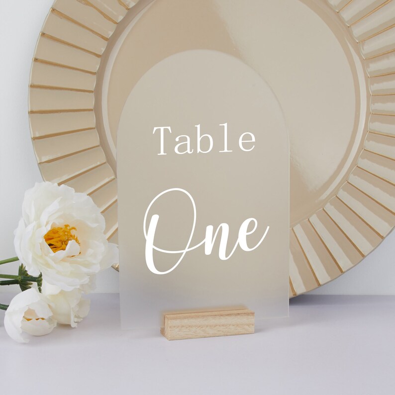 Table Numbers Sign With Standsarch Table Numberswedding - Etsy