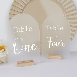 Table Numbers Sign With Standsarch Table Numberswedding - Etsy