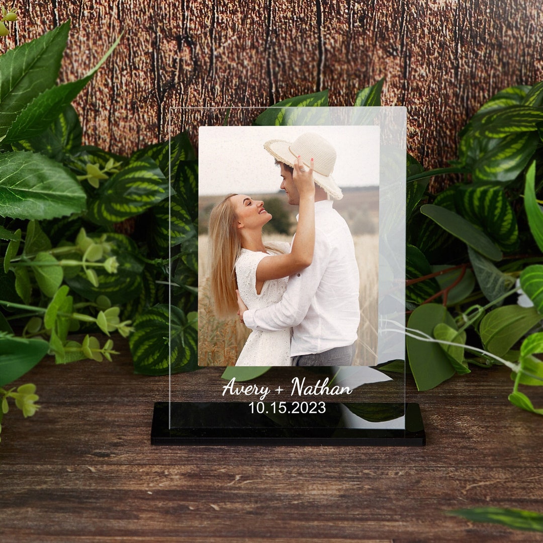 Personalised Photo Print Acrylic Plaque,custom Anniversary Plaque ...