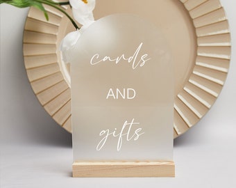 Party Favors Arch Table Sign, Party Favors Sign, Modern Script Acrylic ...
