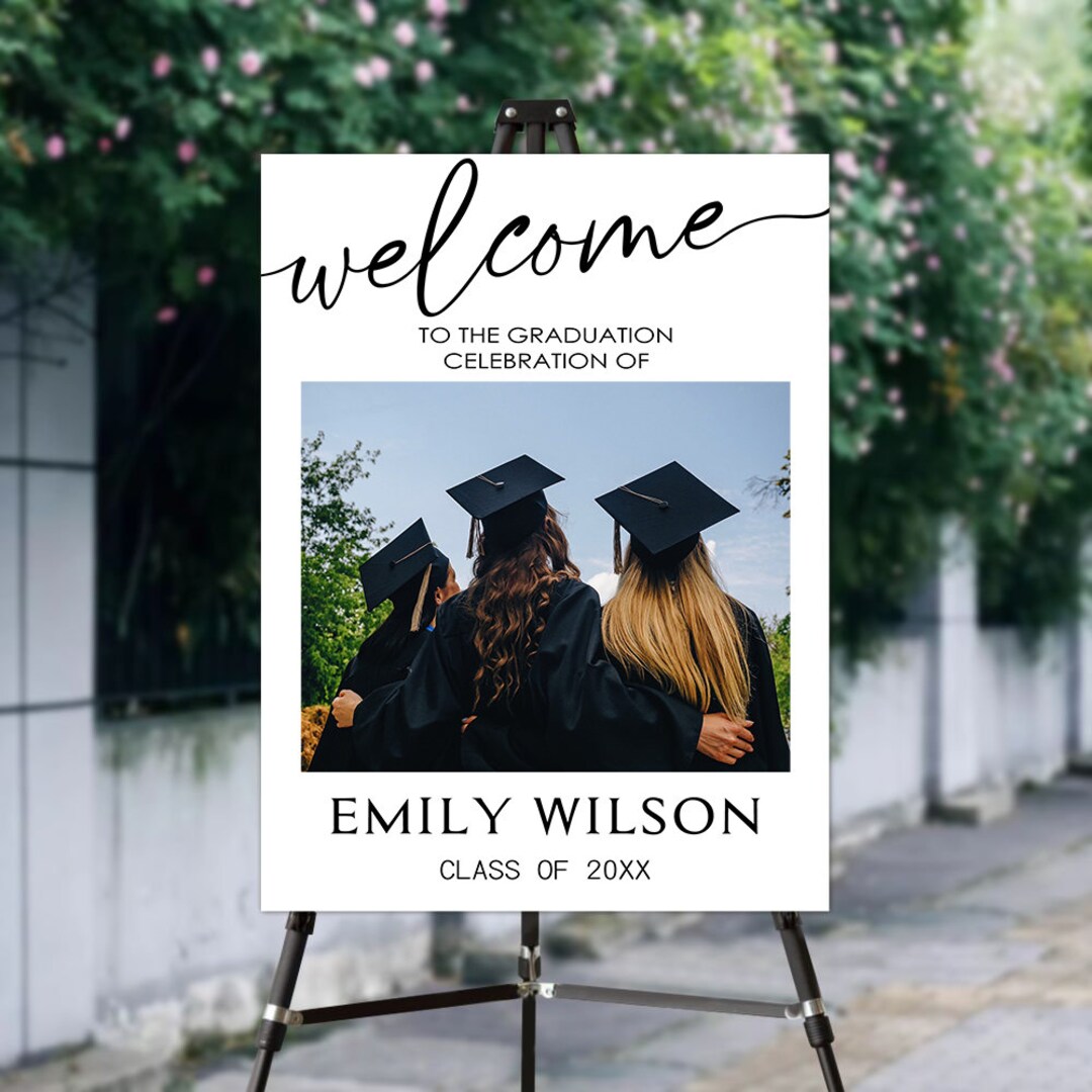 Graduation Sign,welcome Sign for Graduation,graduation Decor, Modern ...
