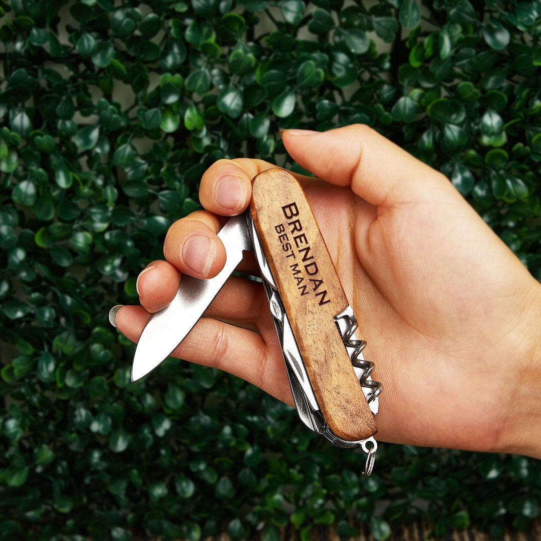 Multi Tool Pocket Knife Engraved, Pocket Knife, Hunting Knife, Keychain ...