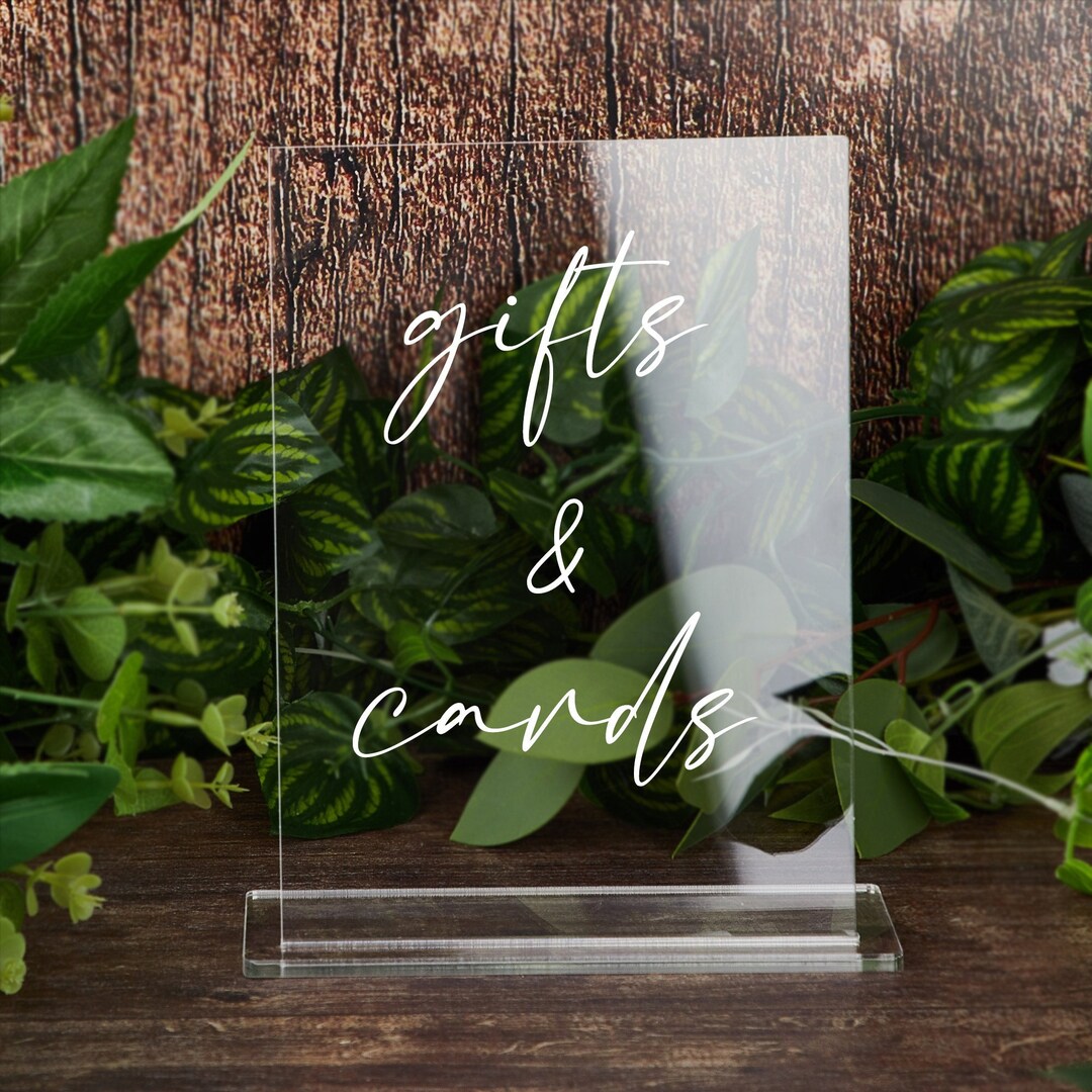 Cards and Gifts Sign, Modern Minimalist Wedding Sign, Baby Shower Sign ...