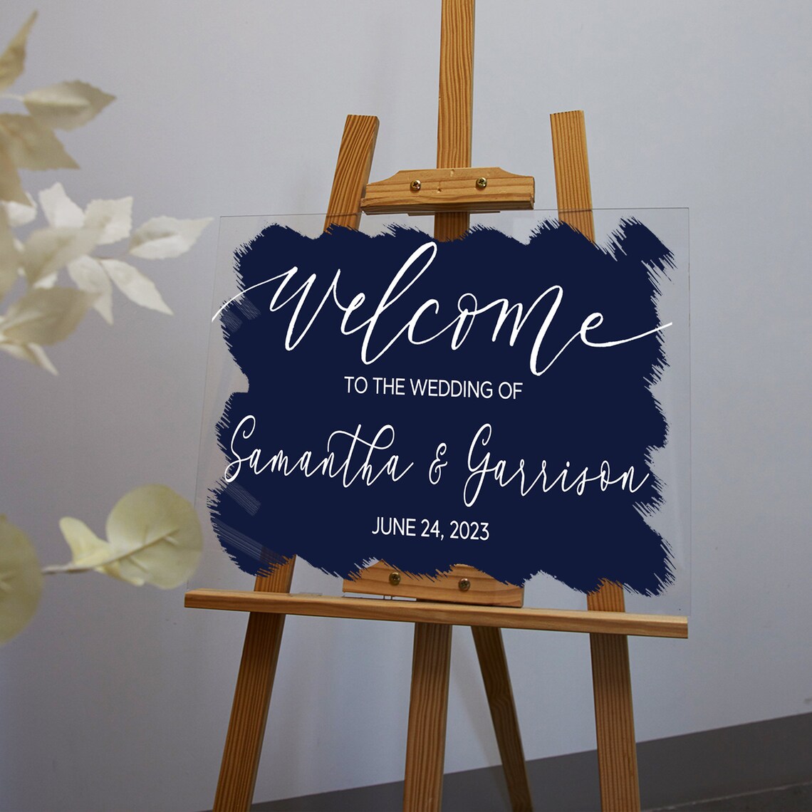 Acrylic Wedding Welcome Sign Personalized Wedding Sign - Etsy