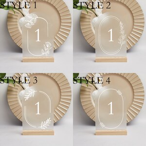 Frosted Acrylic Table Numbers Wedding Acrylic Wedding Signs - Etsy