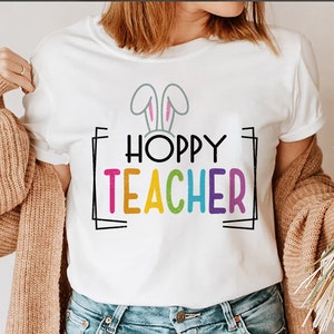 Hoppy Teacher SVG, Retro Easter Png, Retro Teacher Png,happy Easter Svg ...