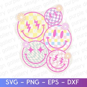 Retro Smile Face Collage PNG, Distressed Smile Face Png, Retro ...