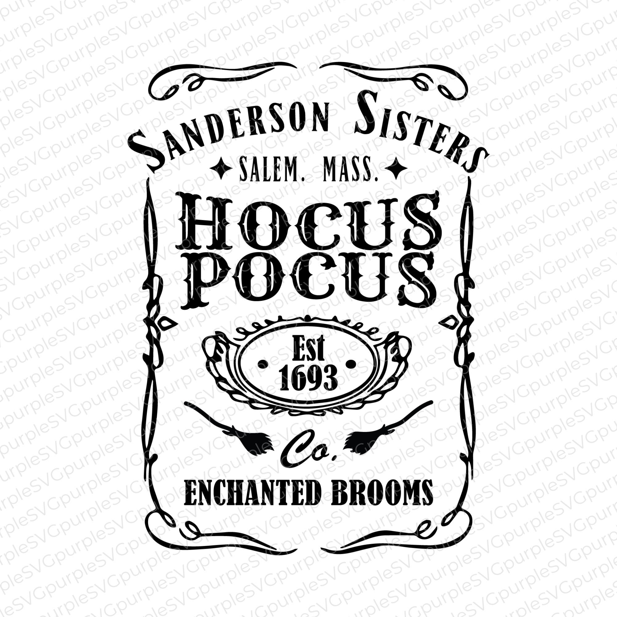 Hocus Pocus Co PNG Sanderson Sisters Enchanted Broom - Etsy