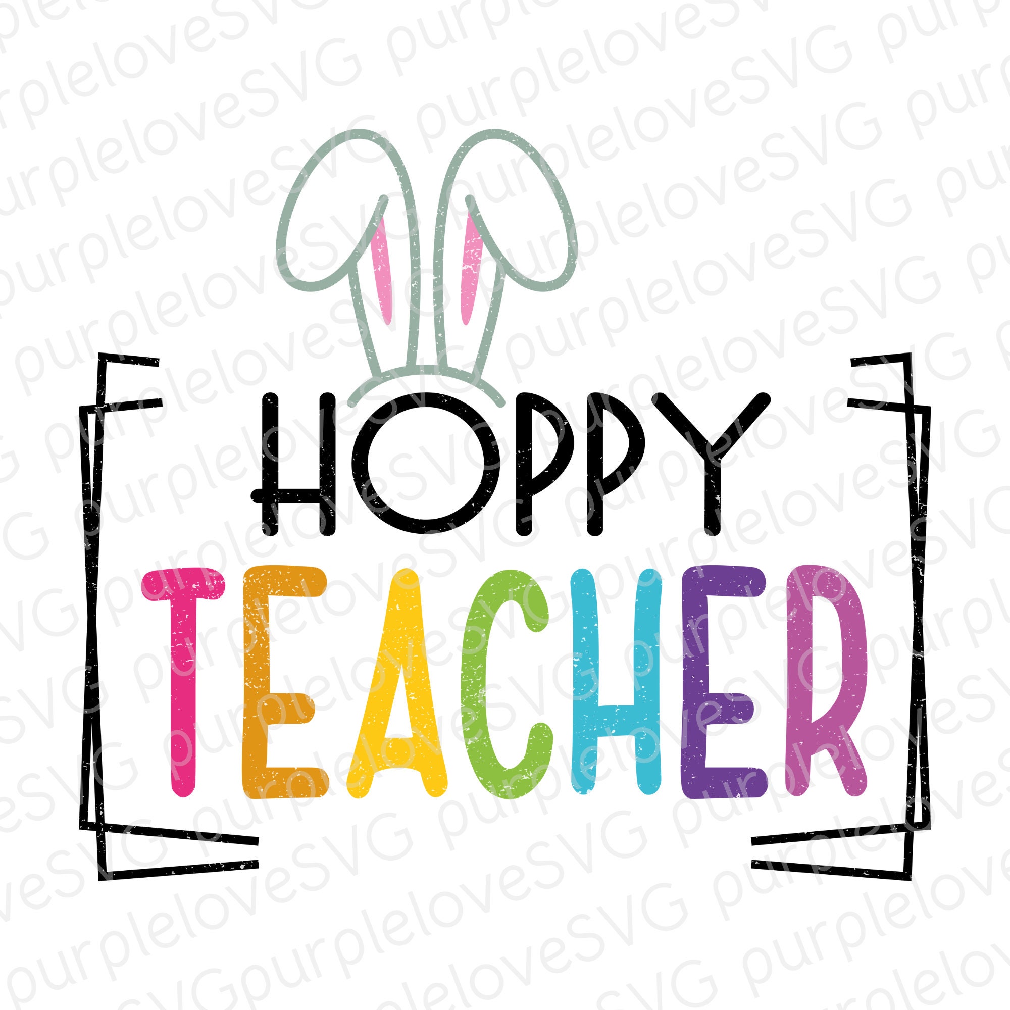 Hoppy Teacher SVG, Retro Easter Png, Retro Teacher Png,happy Easter Svg ...