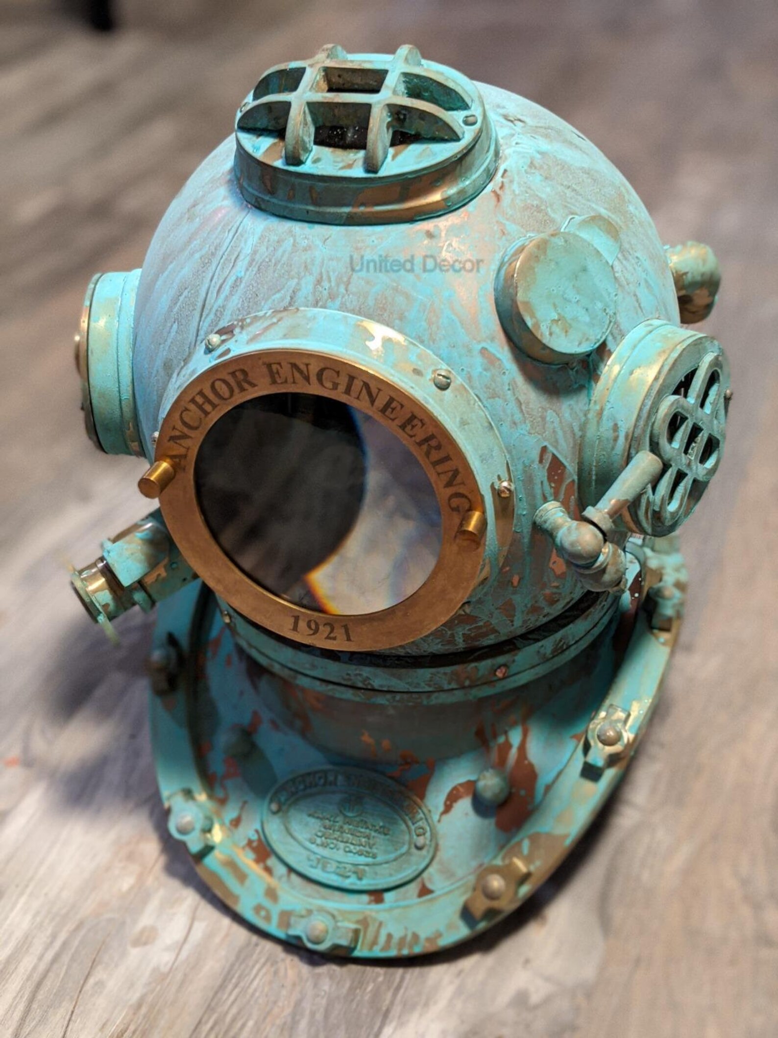 Rare Antique Diving Helmet Royal Navy Diving Divers Heavy Helmet Deep ...