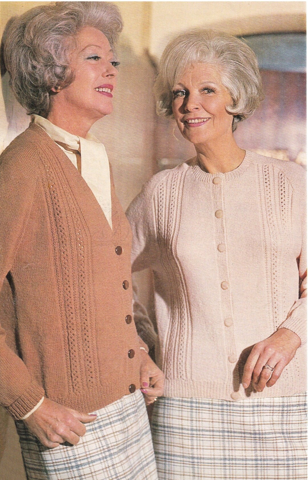 Ladies Attractive "plus Size" Cardigans With Decorative Lace Panels ...