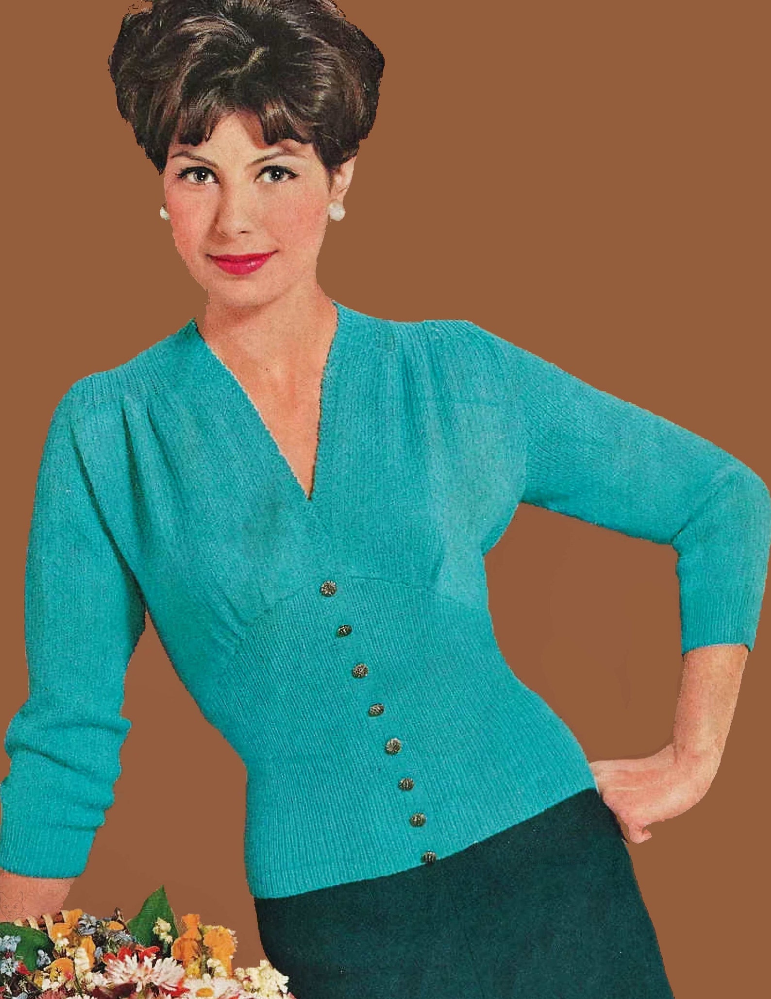 Ladies Stunning Figure-hugging Sweater With Short or Three-quarter ...
