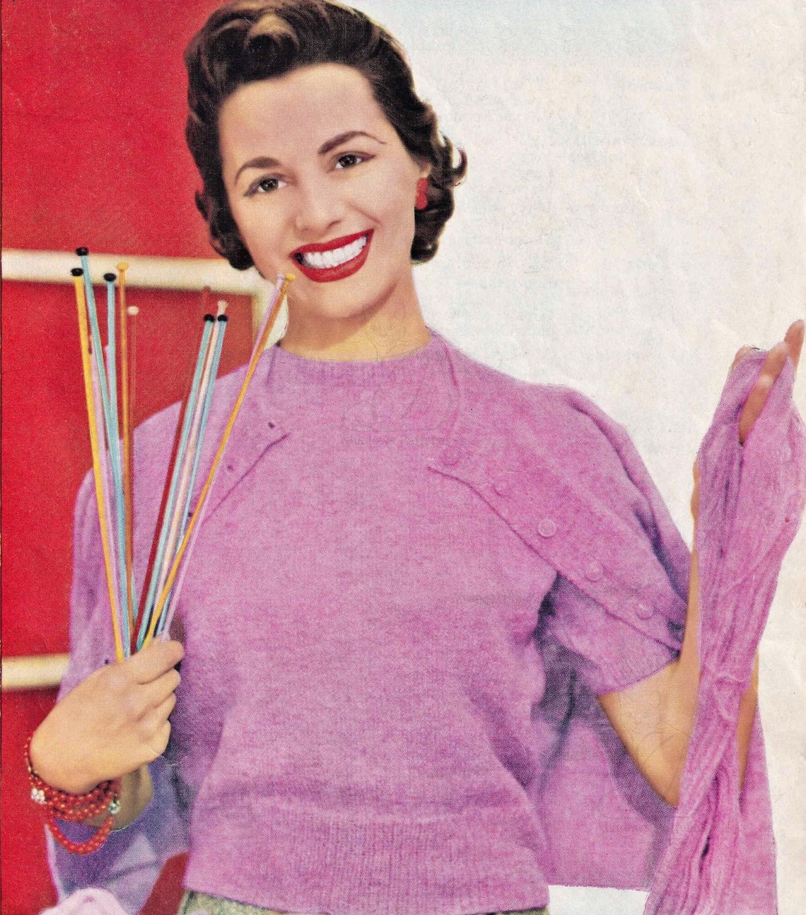 Ladies Classic Twin Set, Vintage Knitting Pattern, PDF, Digital ...