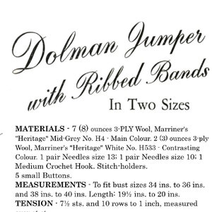 Ladies Attractive Dolman Sweater With Contrast Stripes, Vintage ...