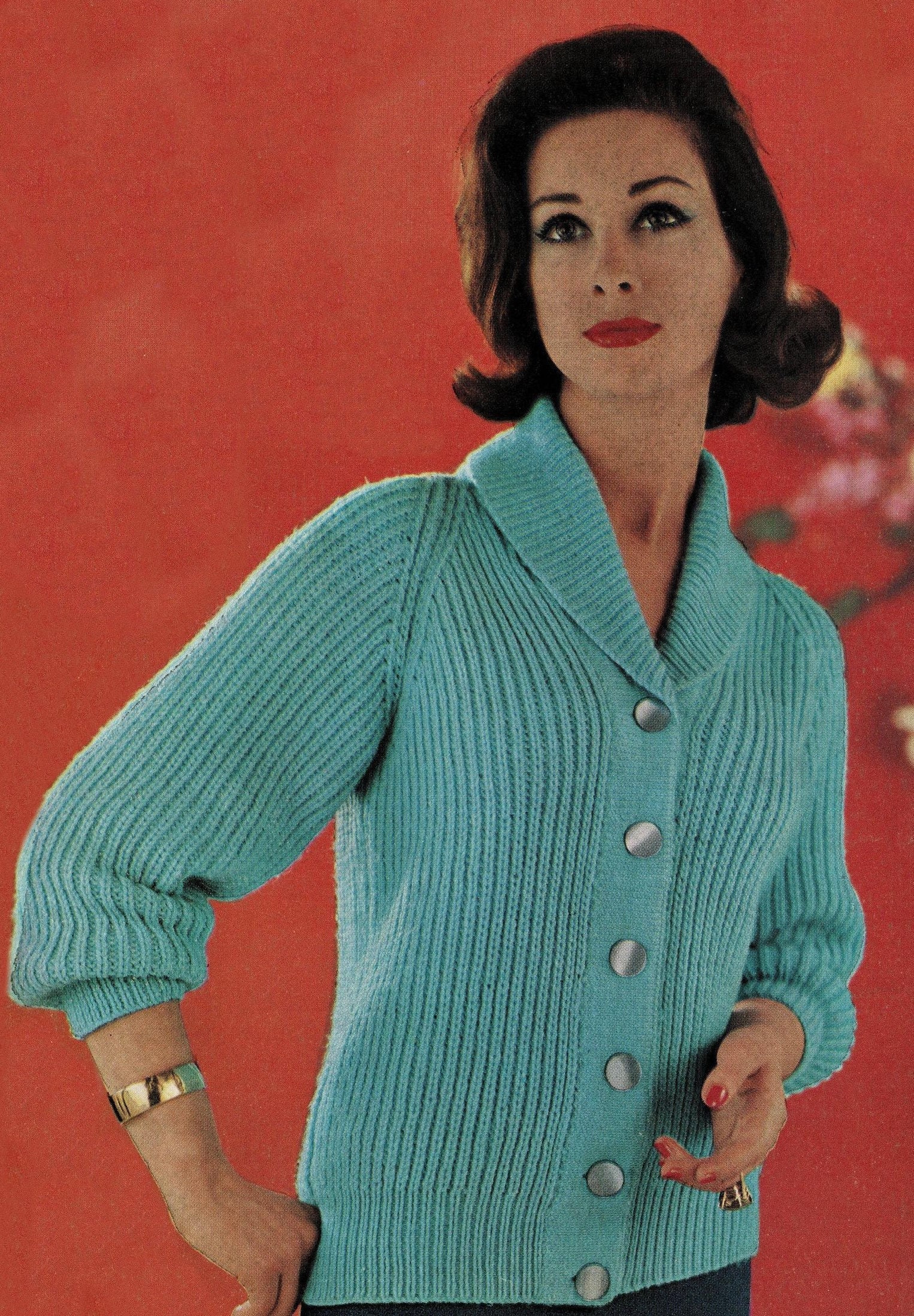 Ladies Smart Fishermans Rib Jacket With Shawl Collar and Long or 3/4 ...