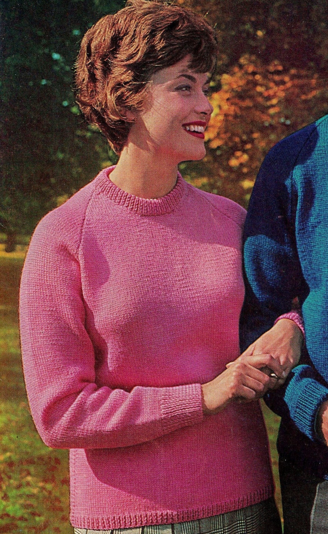 Ladies and Mens Classic Raglan Sweaters With Round Neck, Vintage ...