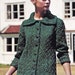 Ladies Lovely Textured Jacket With Large Collar, Vintage Knitting ...