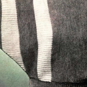 Ladies Attractive Dolman Sweater With Contrast Stripes, Vintage ...