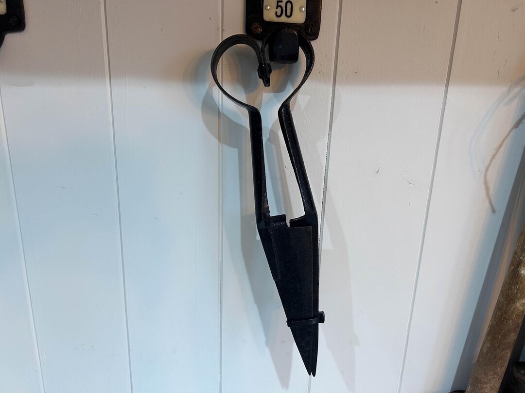 Vintage Antique Sheep Goat Shears Painted Wool Clipper Blacksmith ...