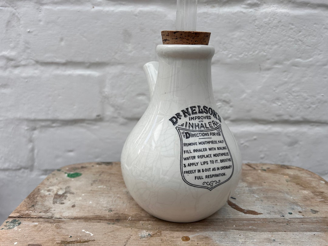 Vintage Dr Nelson's Improved Stoneware Inhaler English Medical ...