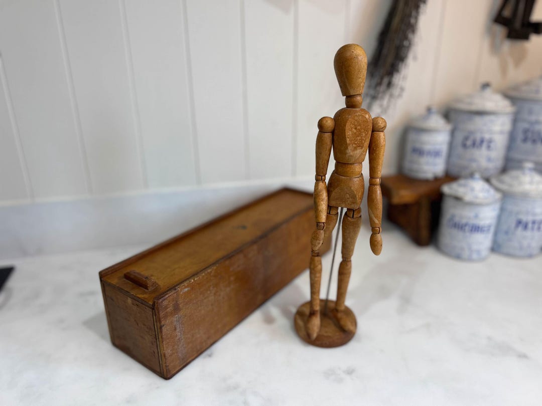 Vintage Artists Mounted Articulated Lay Figure Artist Sketch Mannequin ...