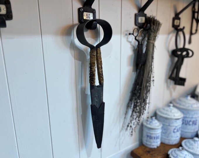 Vintage Antique Sheep Goat Shears Painted Wool Clipper Blacksmith ...