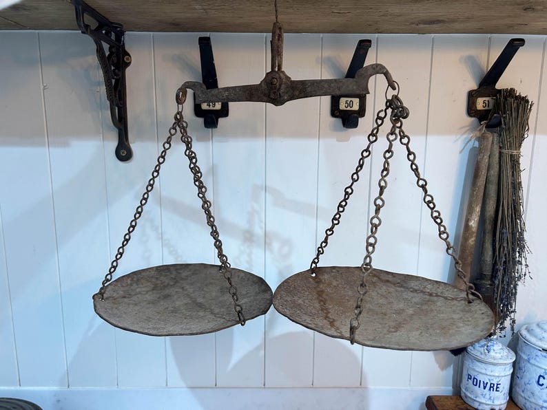 Old Vintage Iron Mercantile Scale Hand Balance From India / TARAJU ...