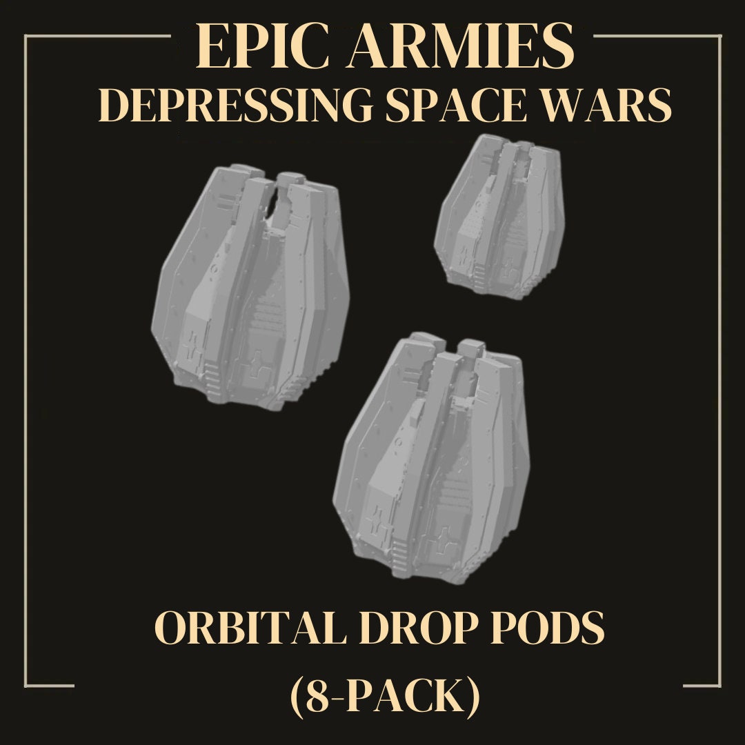 Orbital Deployment Pods Epic Scale Depressing Space Wars 8mm - Etsy