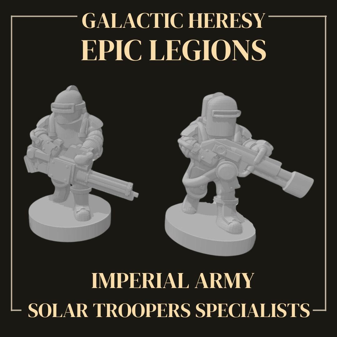 Epic Scale 8mm Imperial Army Specialist Troopers Company Galactic ...