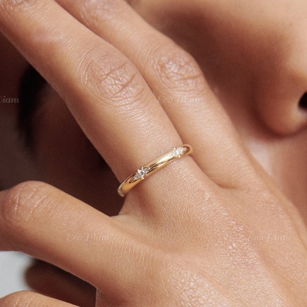 Flush Set Ring - Etsy